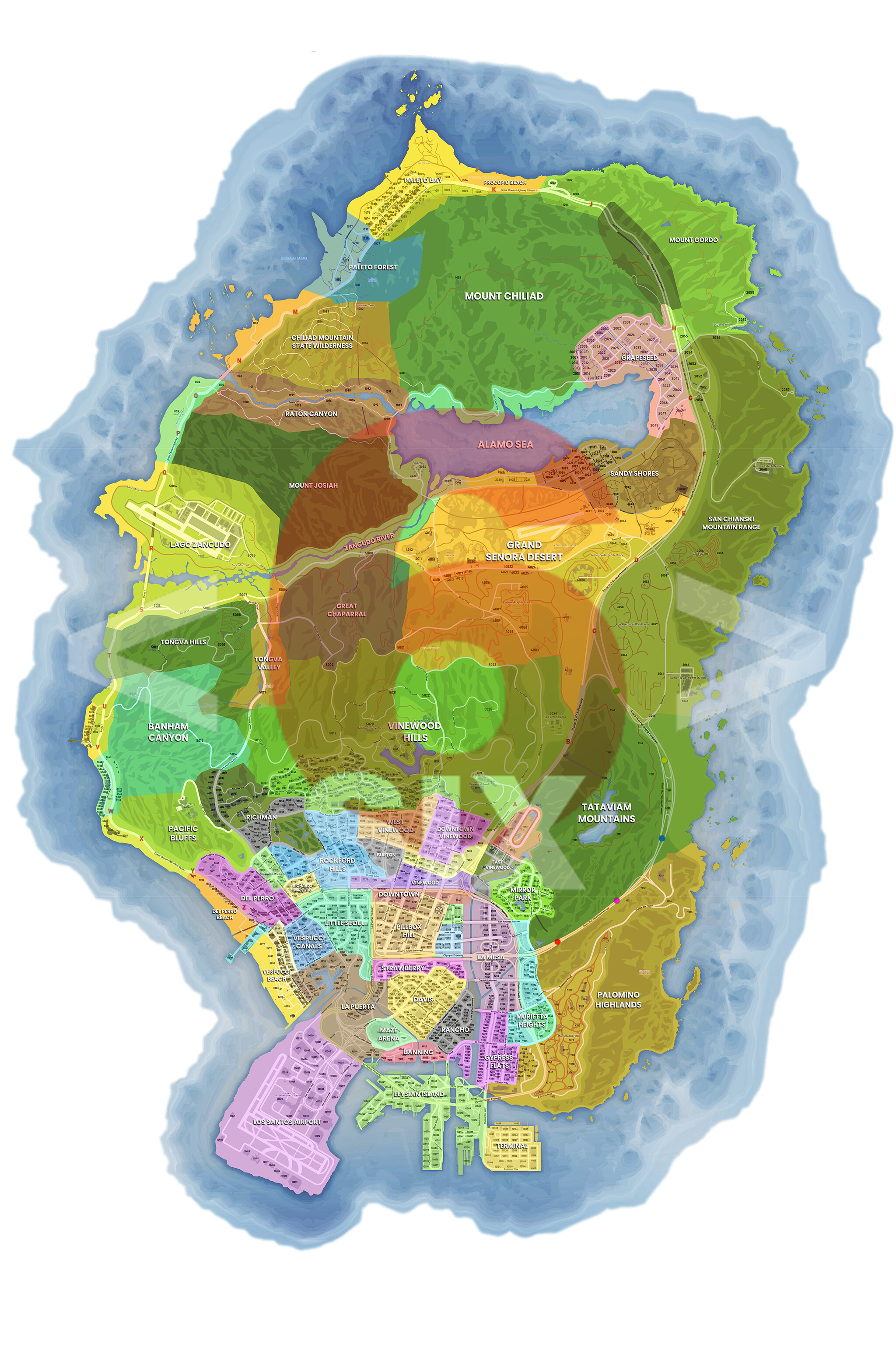 Escape Map with Postal/Clean design - FiveM Releases - Cfx.re Community