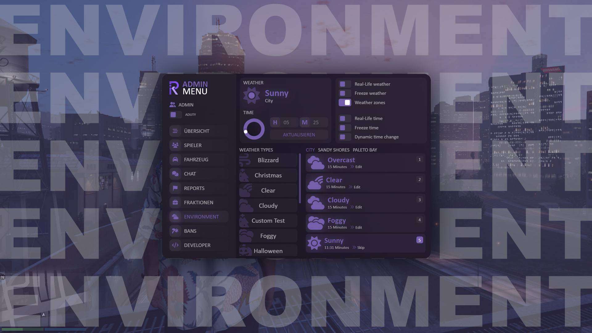 Advanced weather & time controll - FiveM Releases - Cfx.re Community