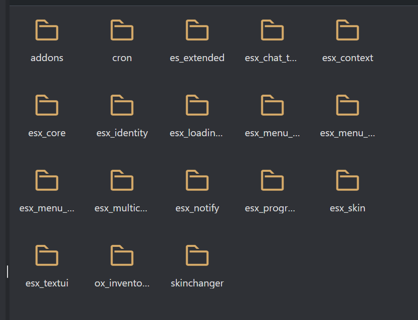 Couldnt find esx resources - ES/ESX - Cfx.re Community