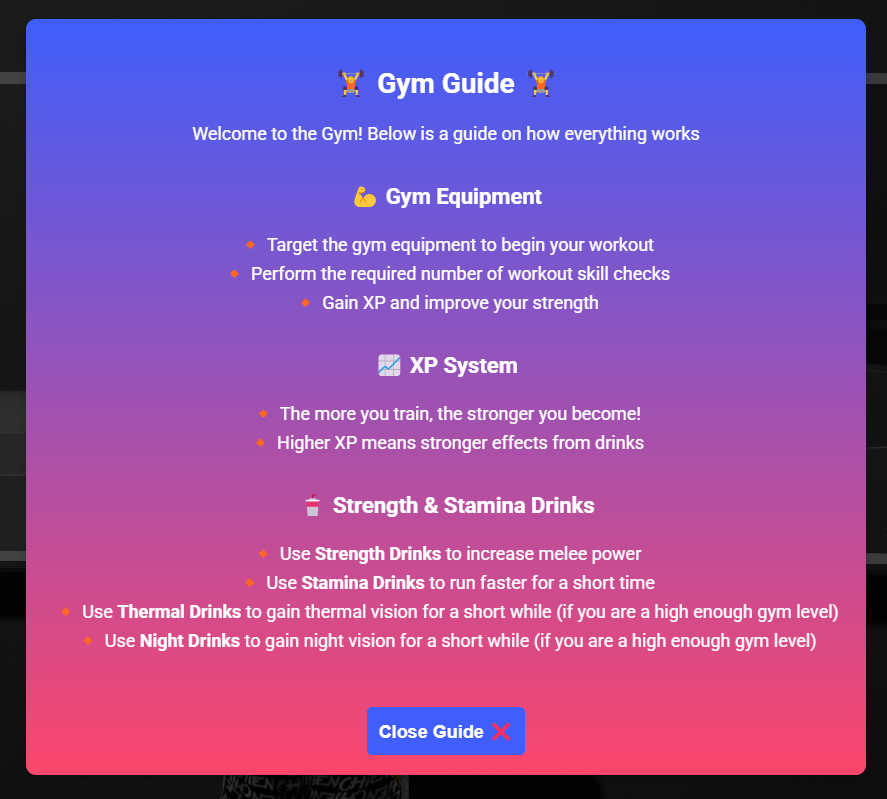 [PAID] [QB] Immersive Gym Script - FiveM Releases - Cfx.re Community