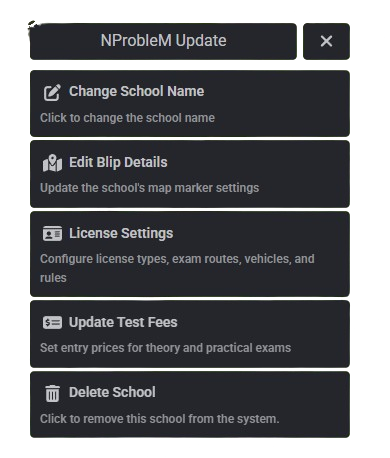 Driving School Creator — Expanded 6 License Types Support | Advanced ...