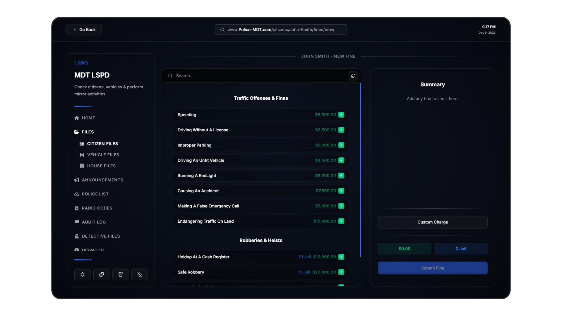 [PAID] Advanced Police MDT & Dispatch V2 [ESX/QBOX/QB] - FiveM Releases ...