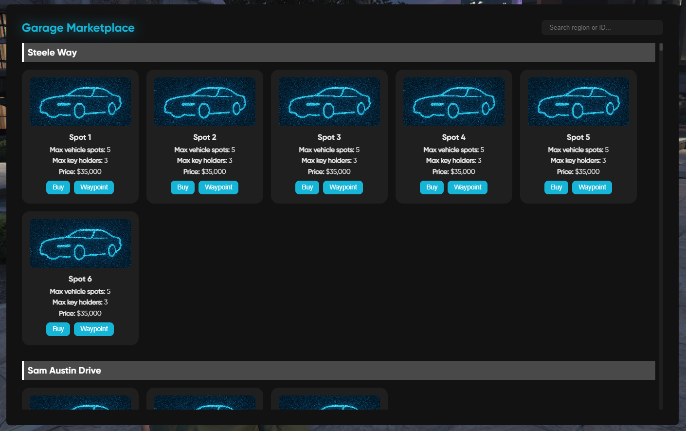 Vehicle Garage System Esx Qb Qbox Fivem Releases Cfx Re Community