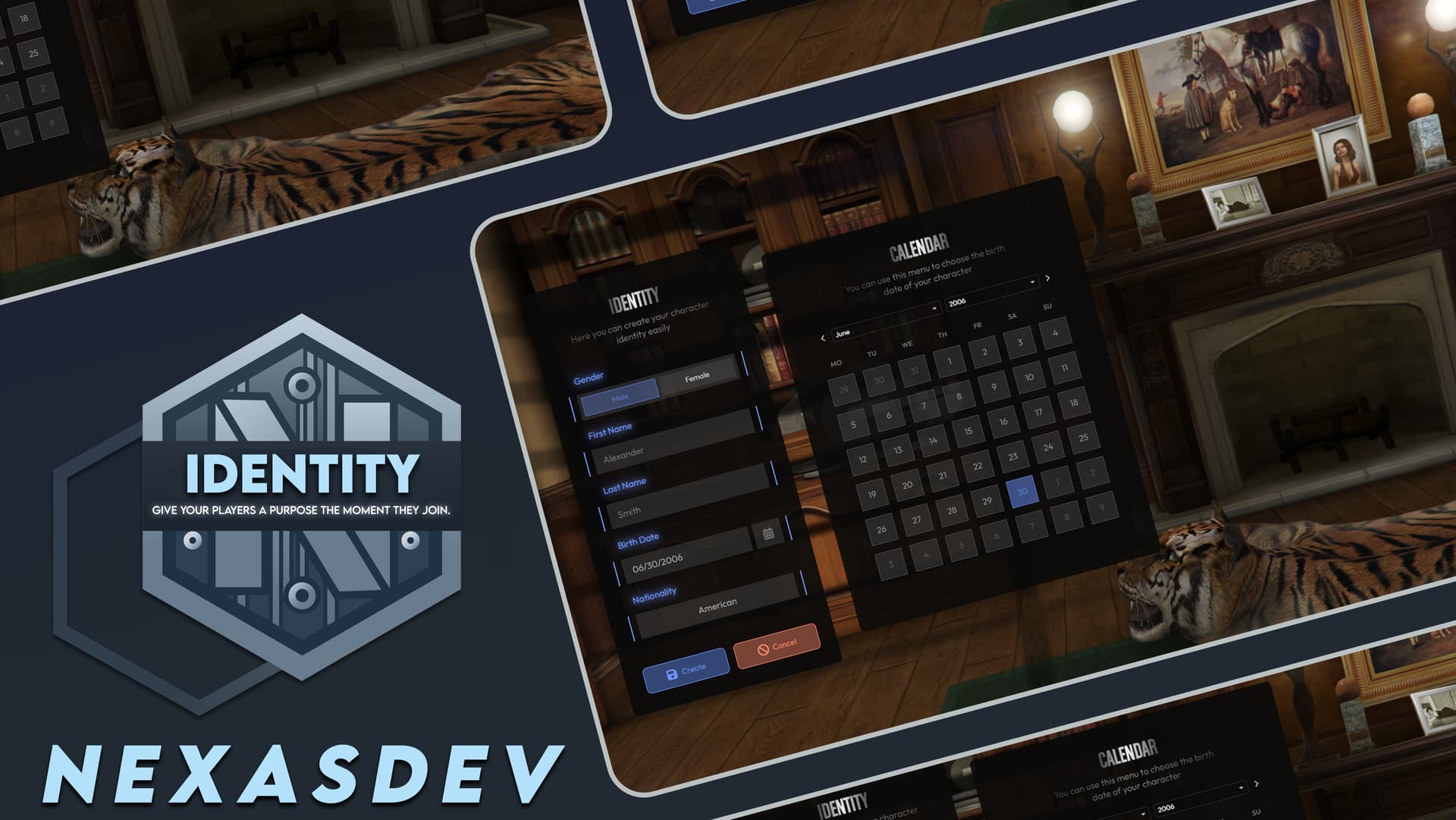 NexasDev-Identity | Character Detail System - FiveM Releases - Cfx.re ...
