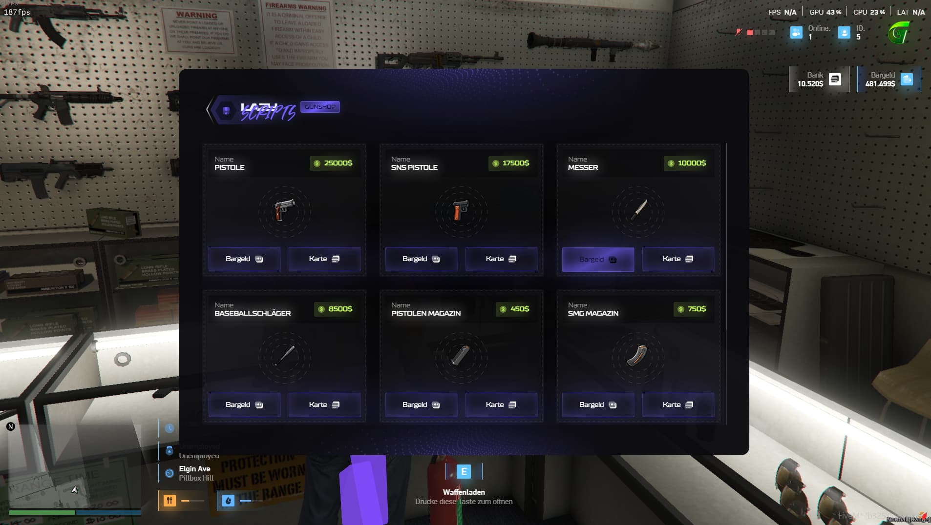 [ESX] Lazy C-WeaponStore - FiveM Releases - Cfx.re Community
