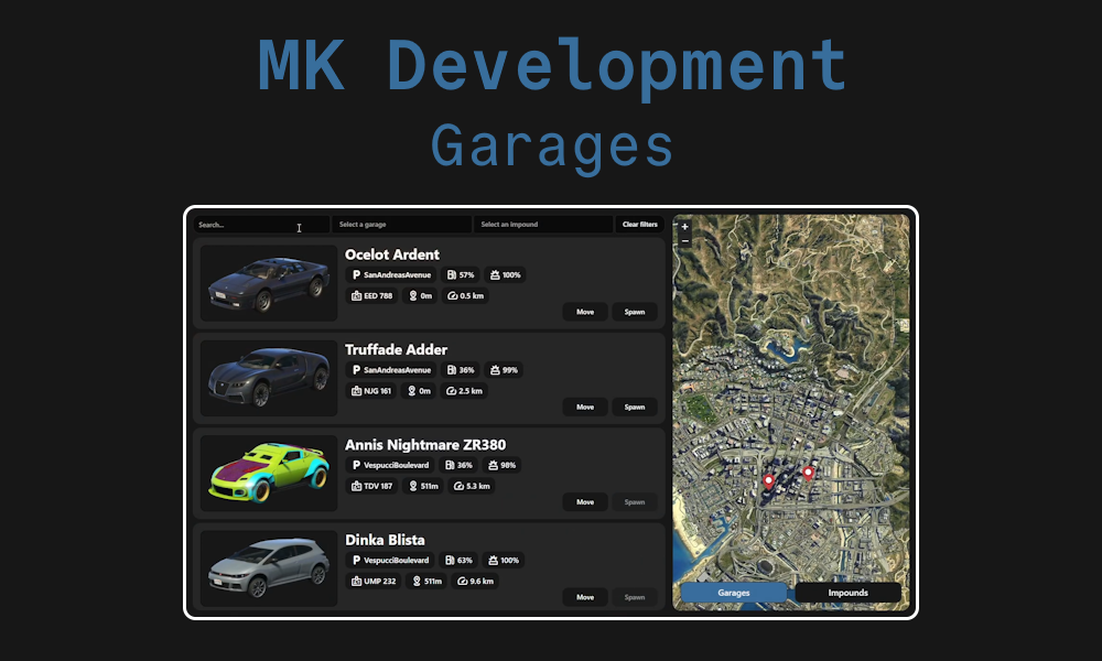 [PAID] [ESX] Garages - FiveM Releases - Cfx.re Community