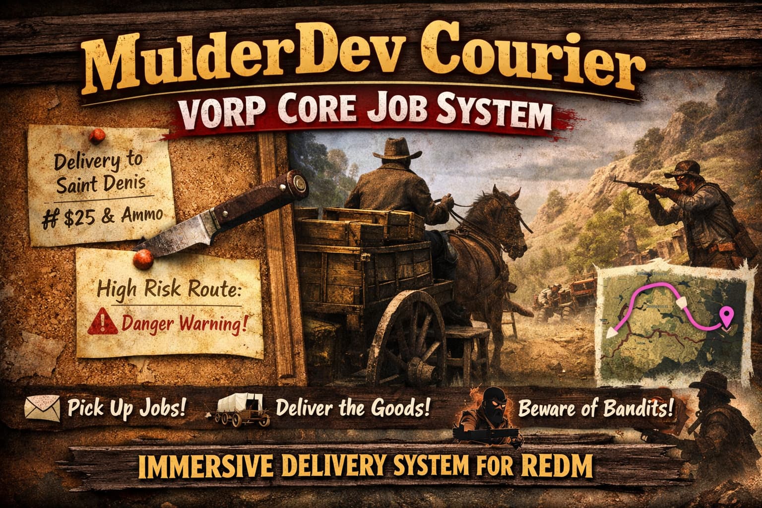 MulderDev Courier Job - RedM Releases - Cfx.re Community