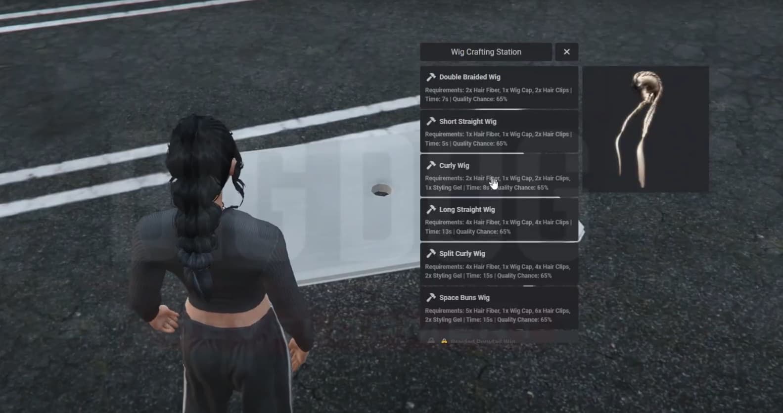 💇‍♀️ Advanced Wigs Crafting Script + Skills System | Wearable Wigs ...