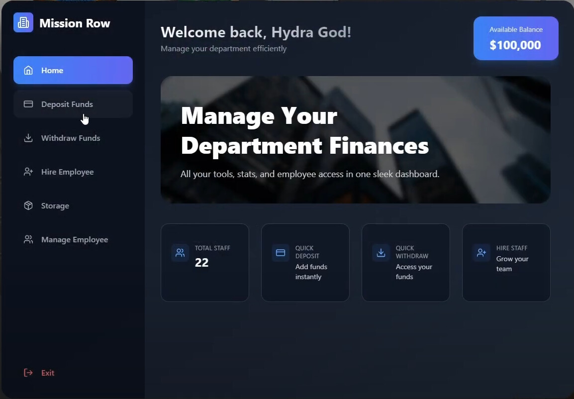 [Qbox/ESX/QBCore] Hydex-Bossmenu V2 - Premium Boss Menu System for ...