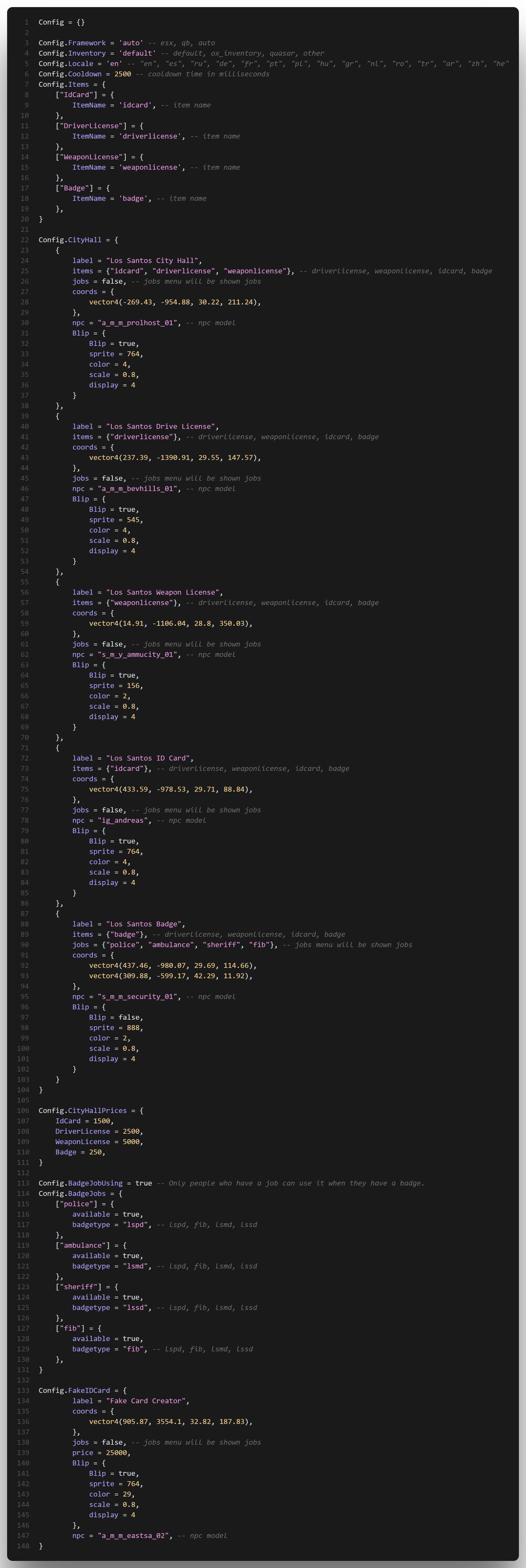 Metadata ID Card (Badges, Licenses, City Hall, Fake Card) [ESX/QB/QBOX ...