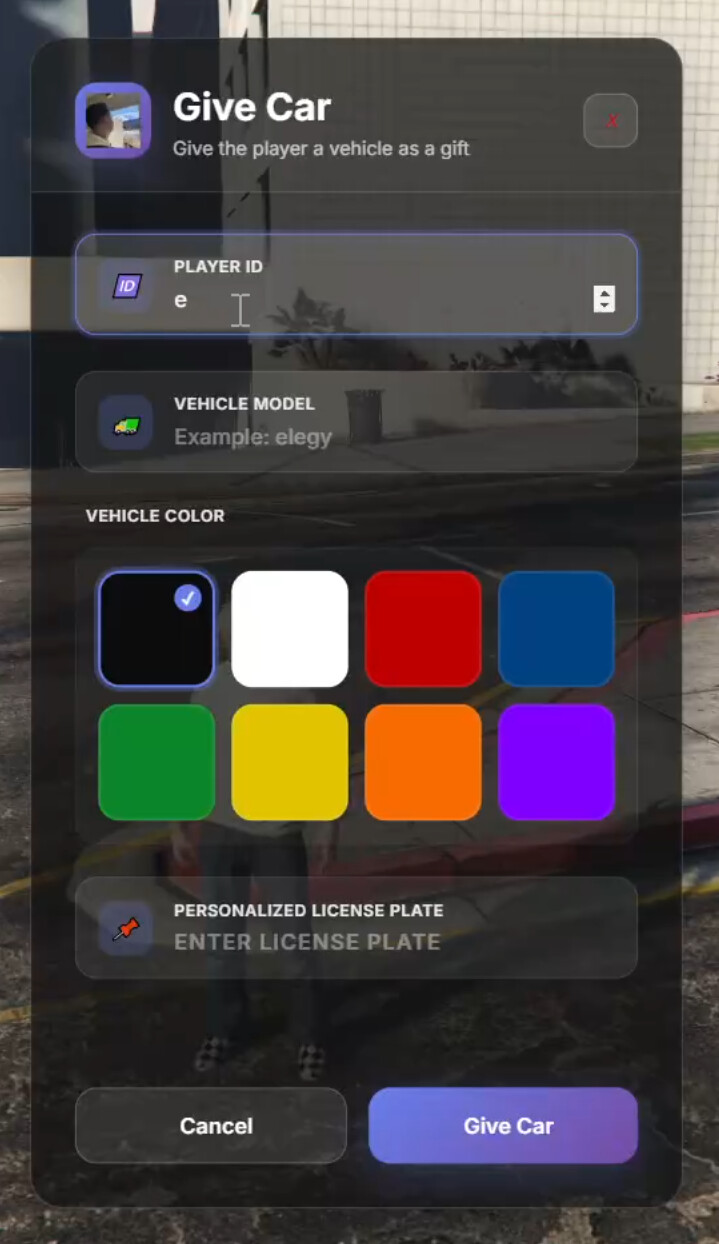 [PAİD] [QBCore] [ESX] GiveCar System - FiveM Releases - Cfx.re Community