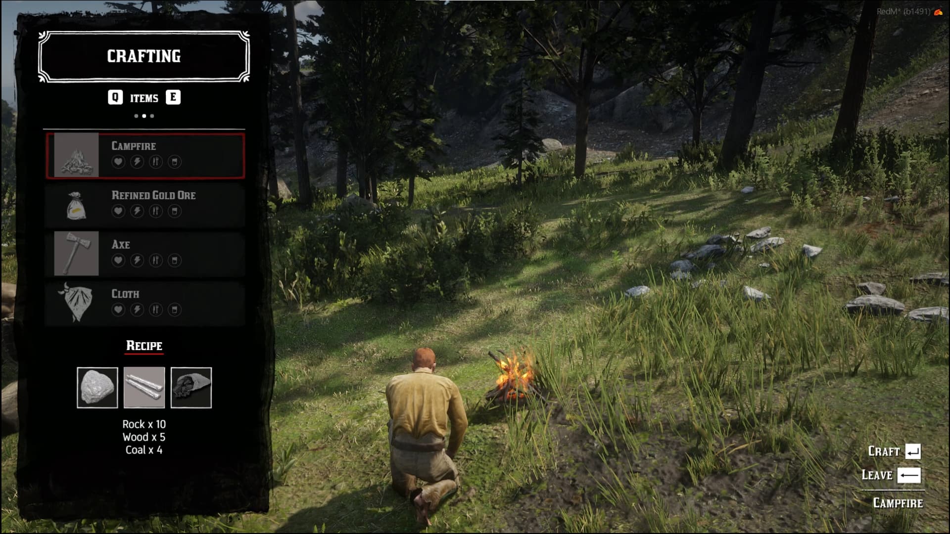 Park RP Crafting Menu VORP - RedM Releases - Cfx.re Community