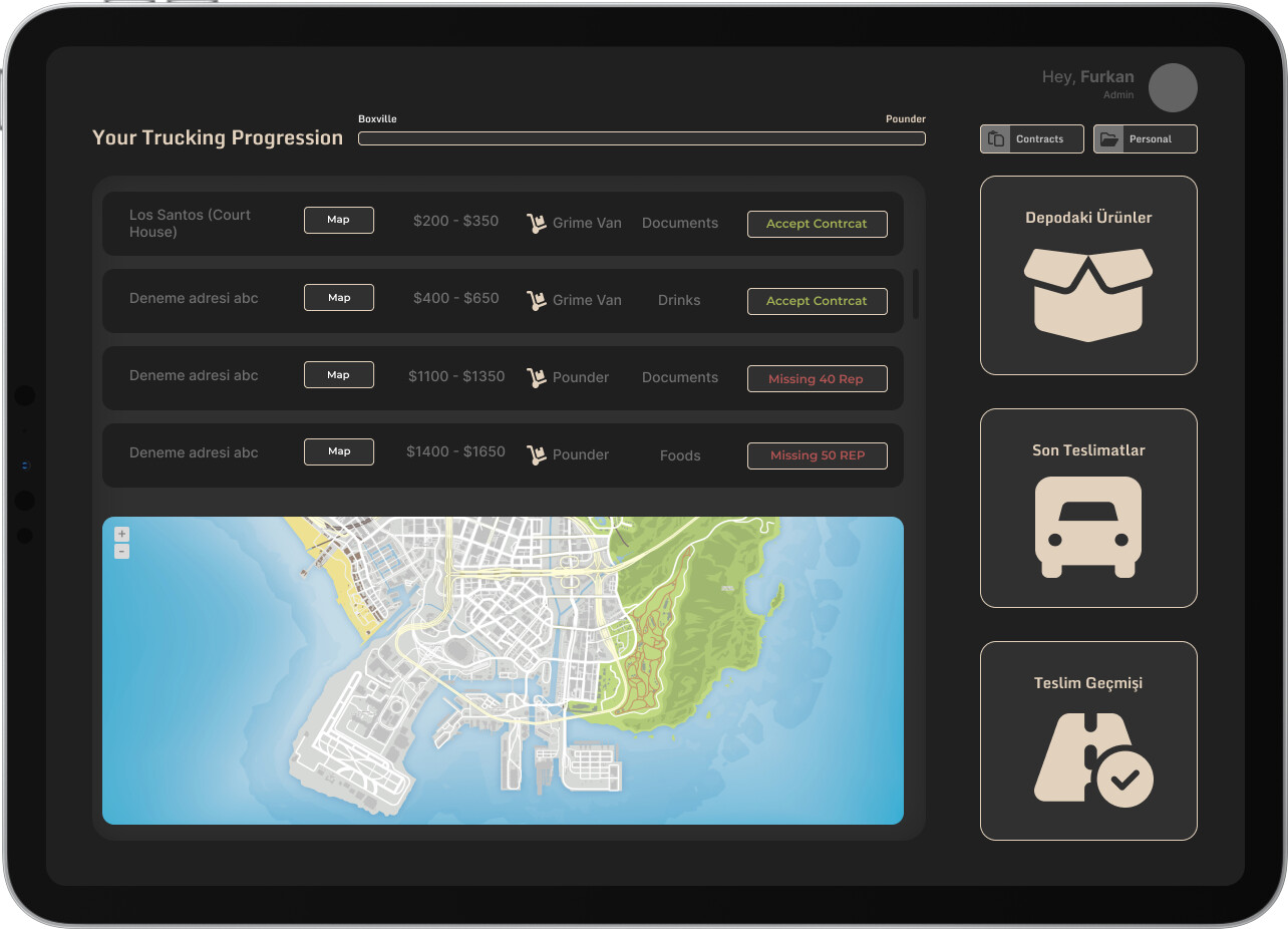 GoPostal UI SCRIPT - FiveM Releases - Cfx.re Community