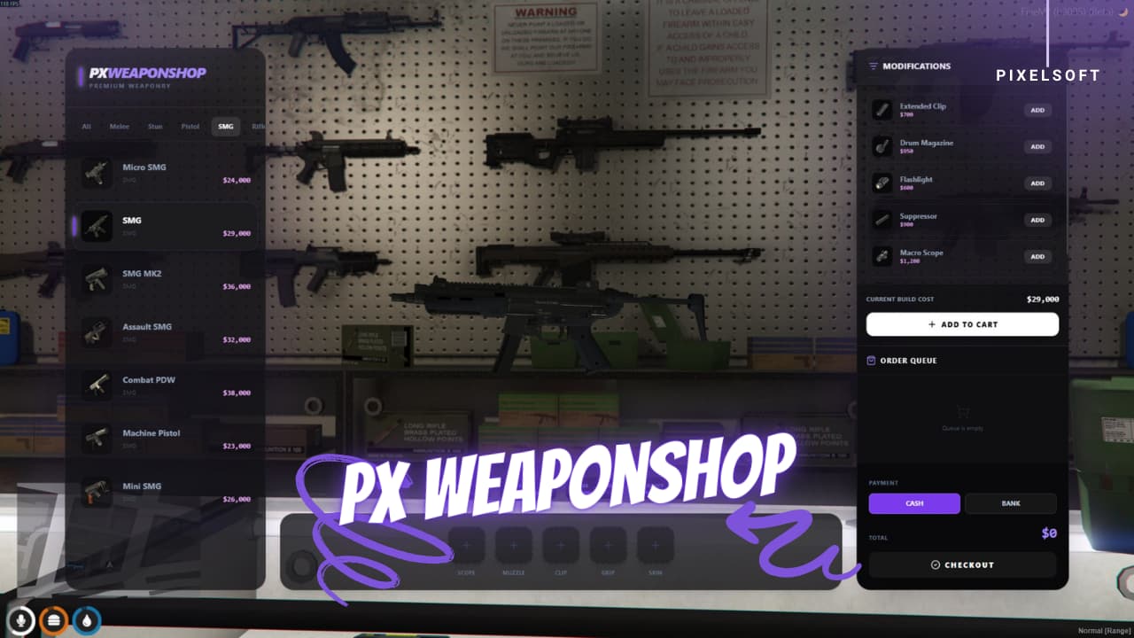 PX | Most Advanced Weapon Shop With Live Preview - FiveM Releases - Cfx ...