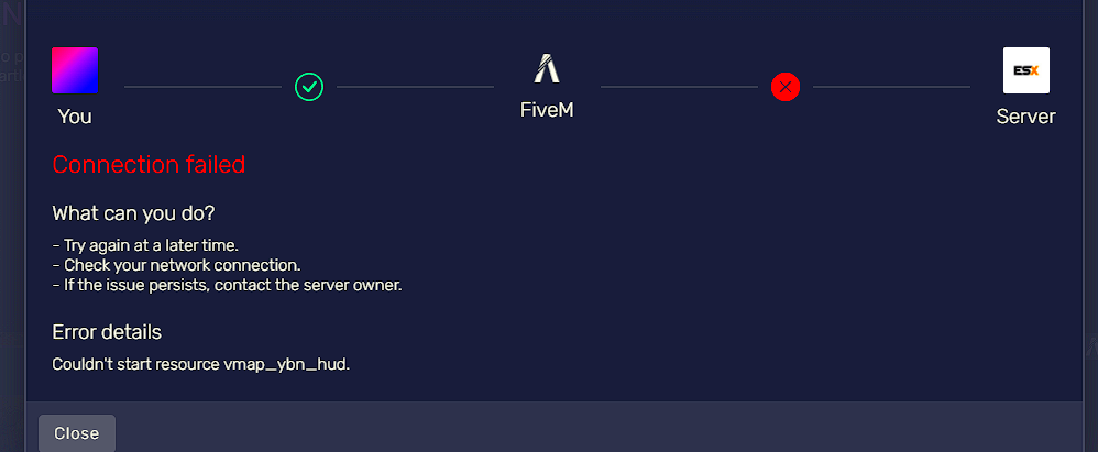 Couldn't start resource " " - Resource Support - Cfx.re Community