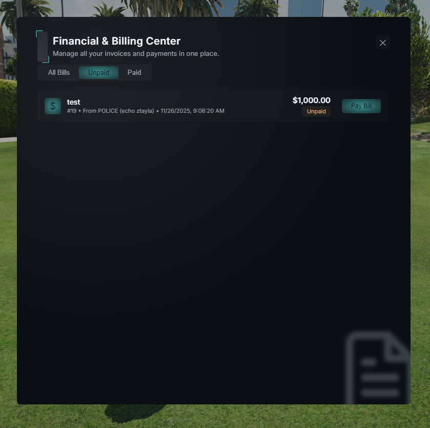[QB] echo-billing system - FiveM Releases - Cfx.re Community
