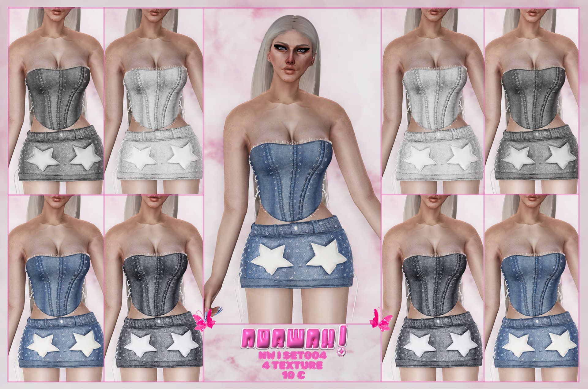 Star Embroidered Jeans Set (004) mp Female - FiveM Releases - Cfx.re Community