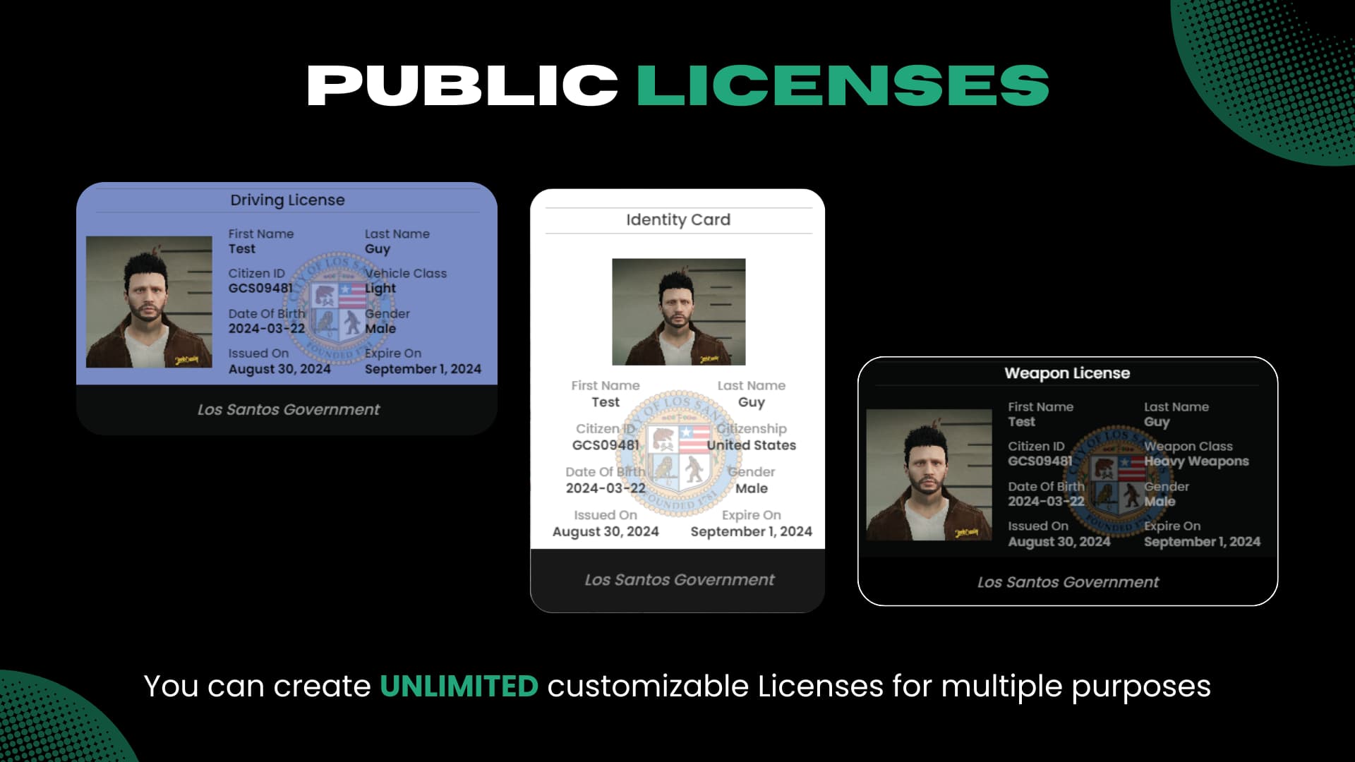 Ultimate License System | One and Only - FiveM Releases - Cfx.re Community