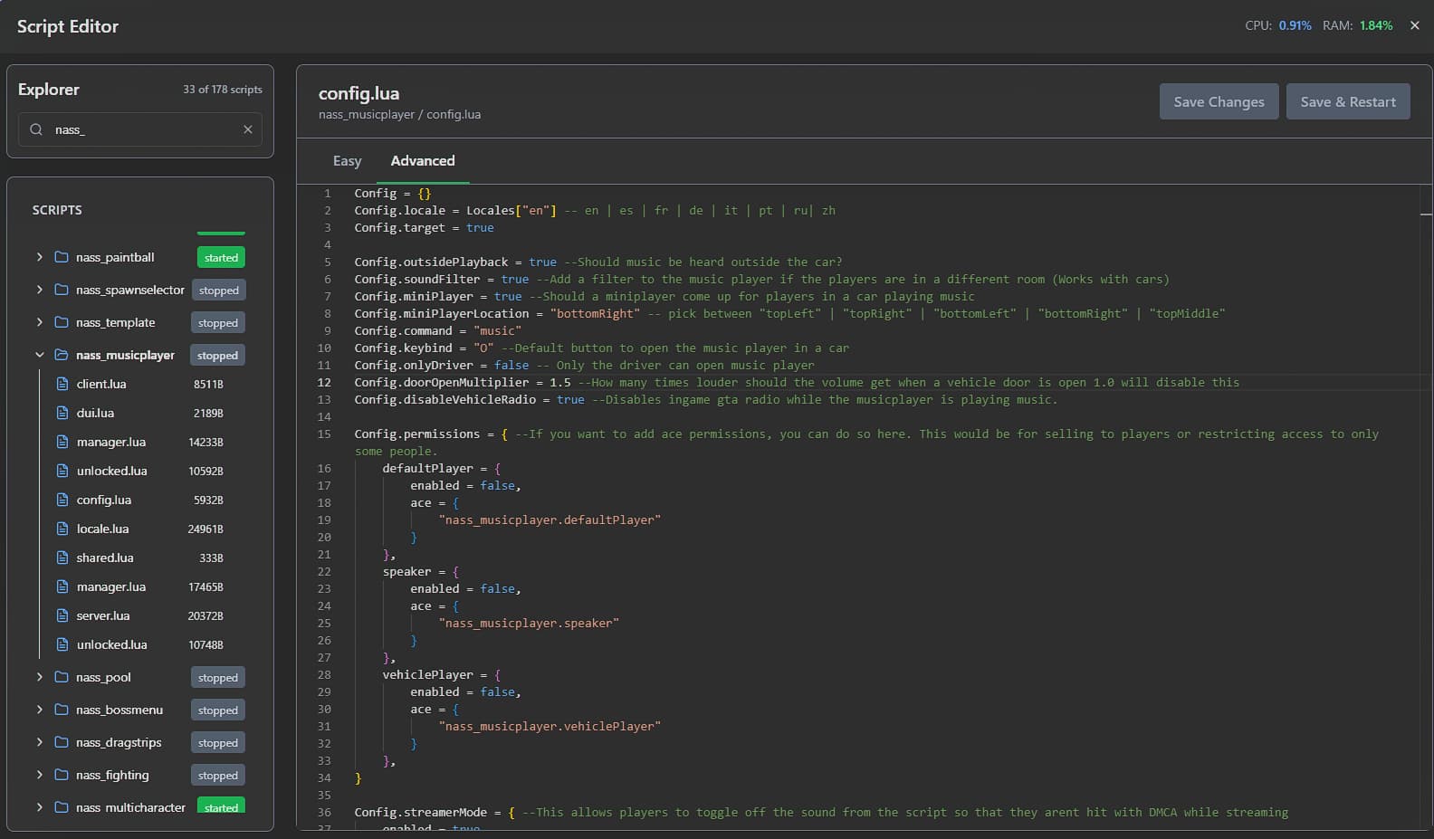 Nass Advanced In-Game Config Editor - FiveM Releases - Cfx.re Community