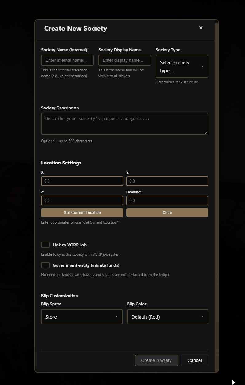 [VORP] Crowe Society v2 - VORP job support, government, and more - RedM ...