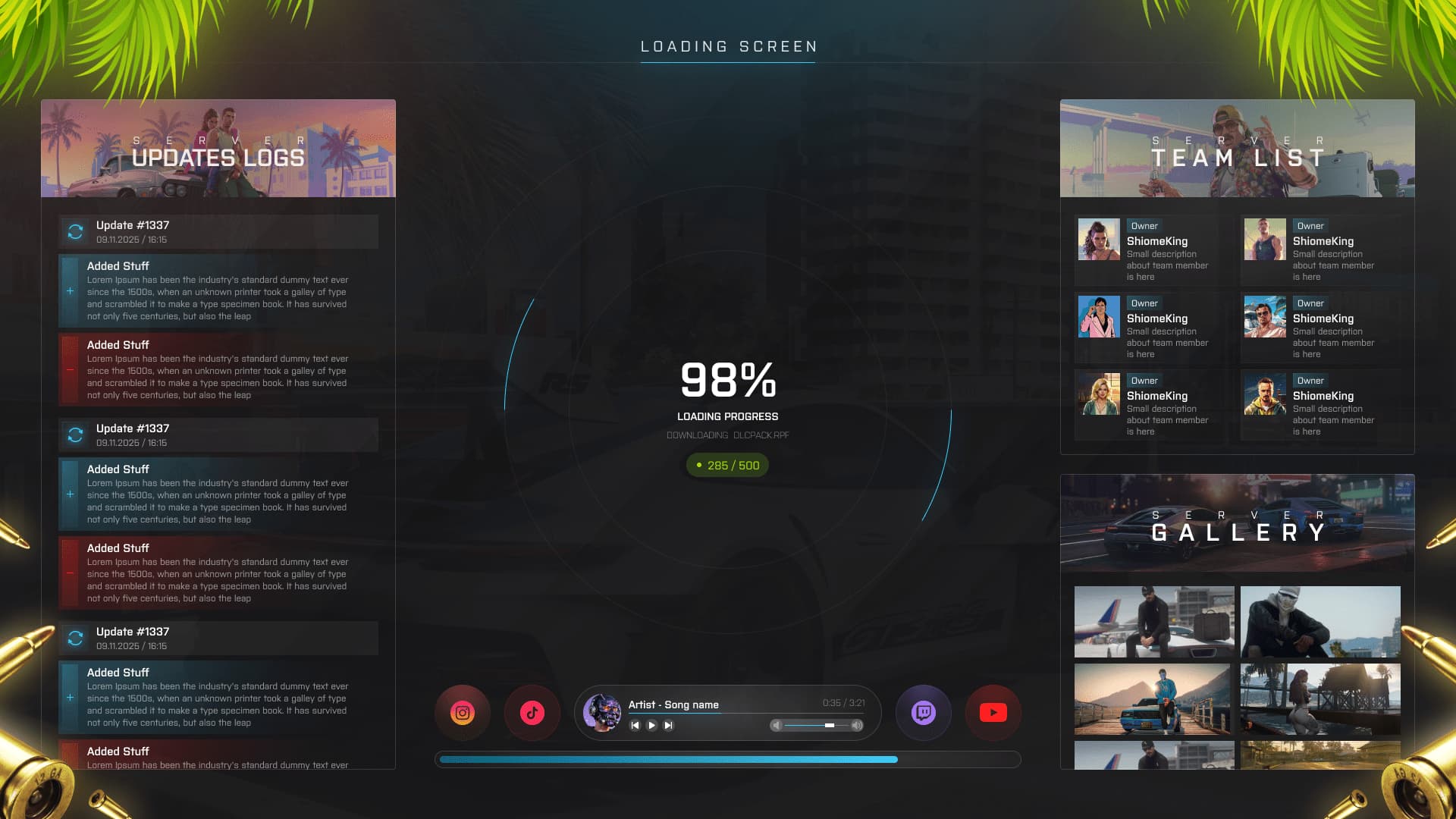 PREMIUM LOADING SCREEN - FiveM Releases - Cfx.re Community