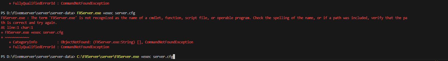 Cant type commands into FXServer terminal - Server Discussion - Cfx.re Community