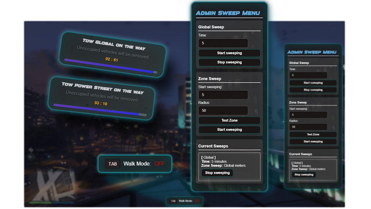 CarSweep - TOW System [STANDALONE] - FiveM Releases - Cfx.re Community