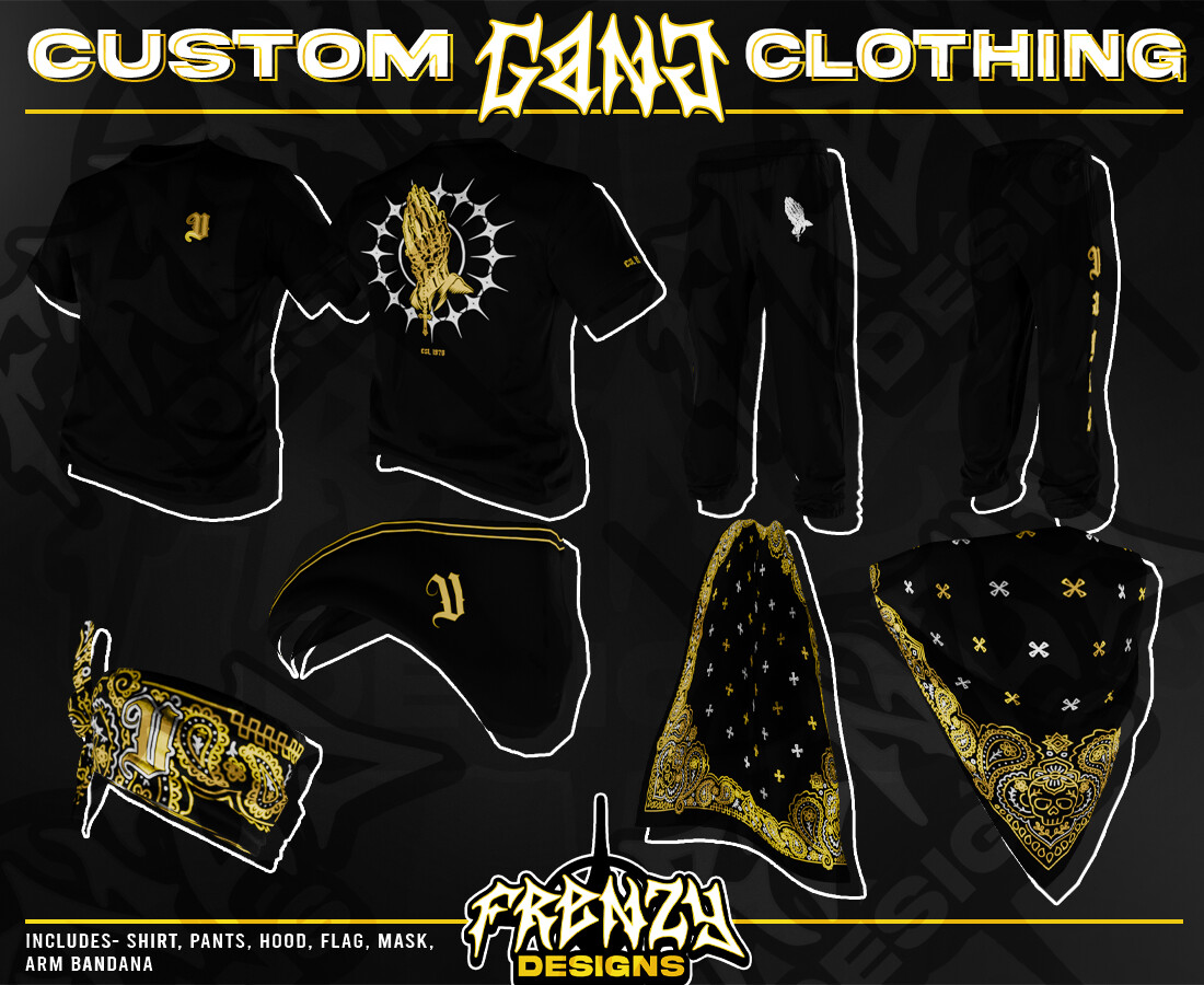 [PAID] Lore Gang Clothing Packs. Traids, Vagos, Ballas & GSF - FiveM ...