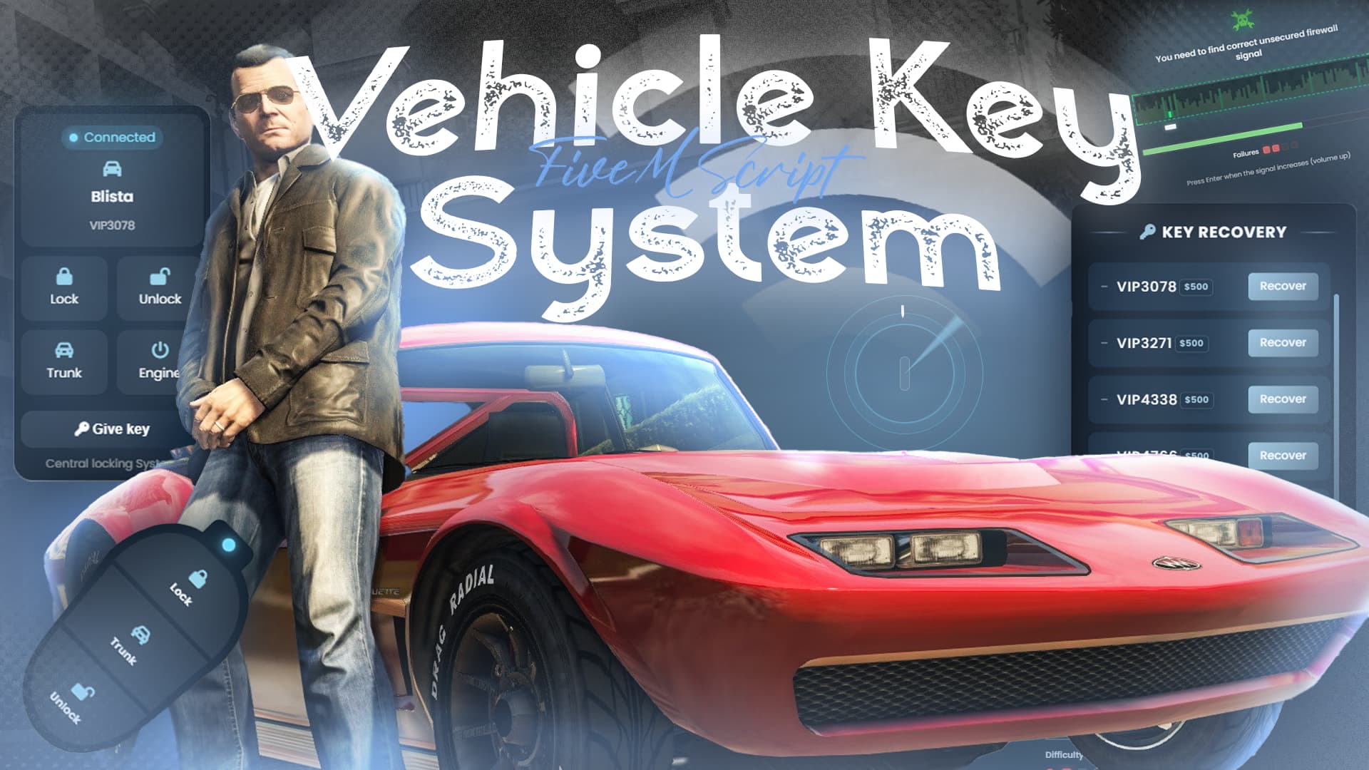 FiveM Vehicle Keys & Lock System | Car Locking, Lockpick, Hacking & Key ...