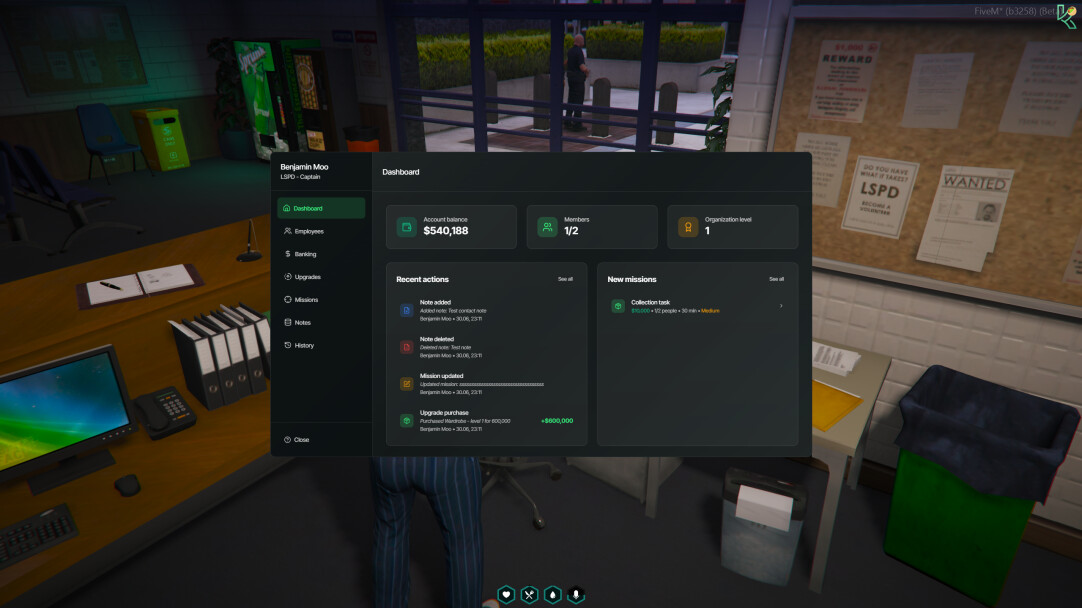 ⭐ Advanced system of society Boss & Gang Menu - FiveM Releases - Cfx.re ...
