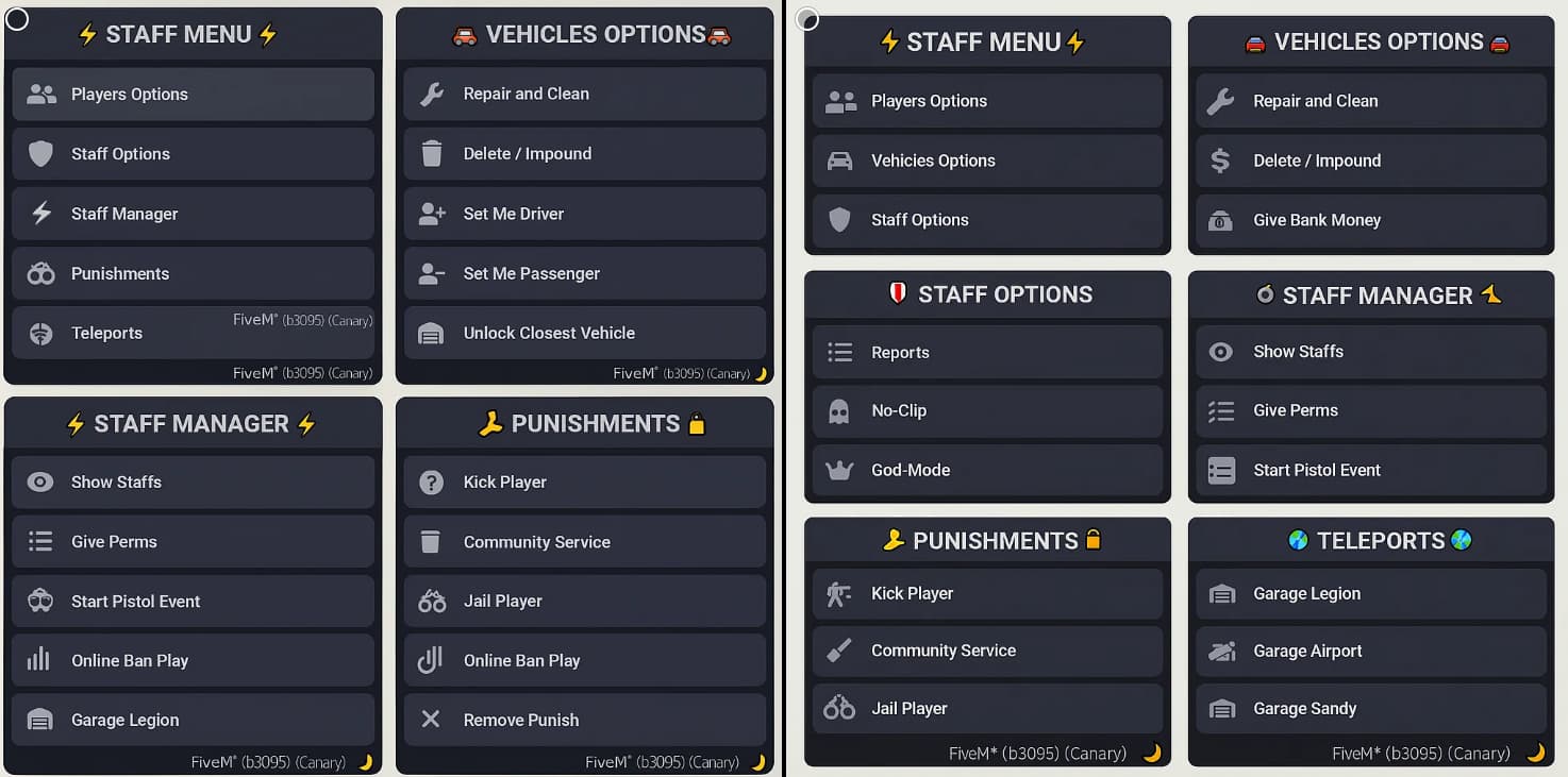 [PAID] Rocco Staff Menu [ESX Edition] - FiveM Releases - Cfx.re Community