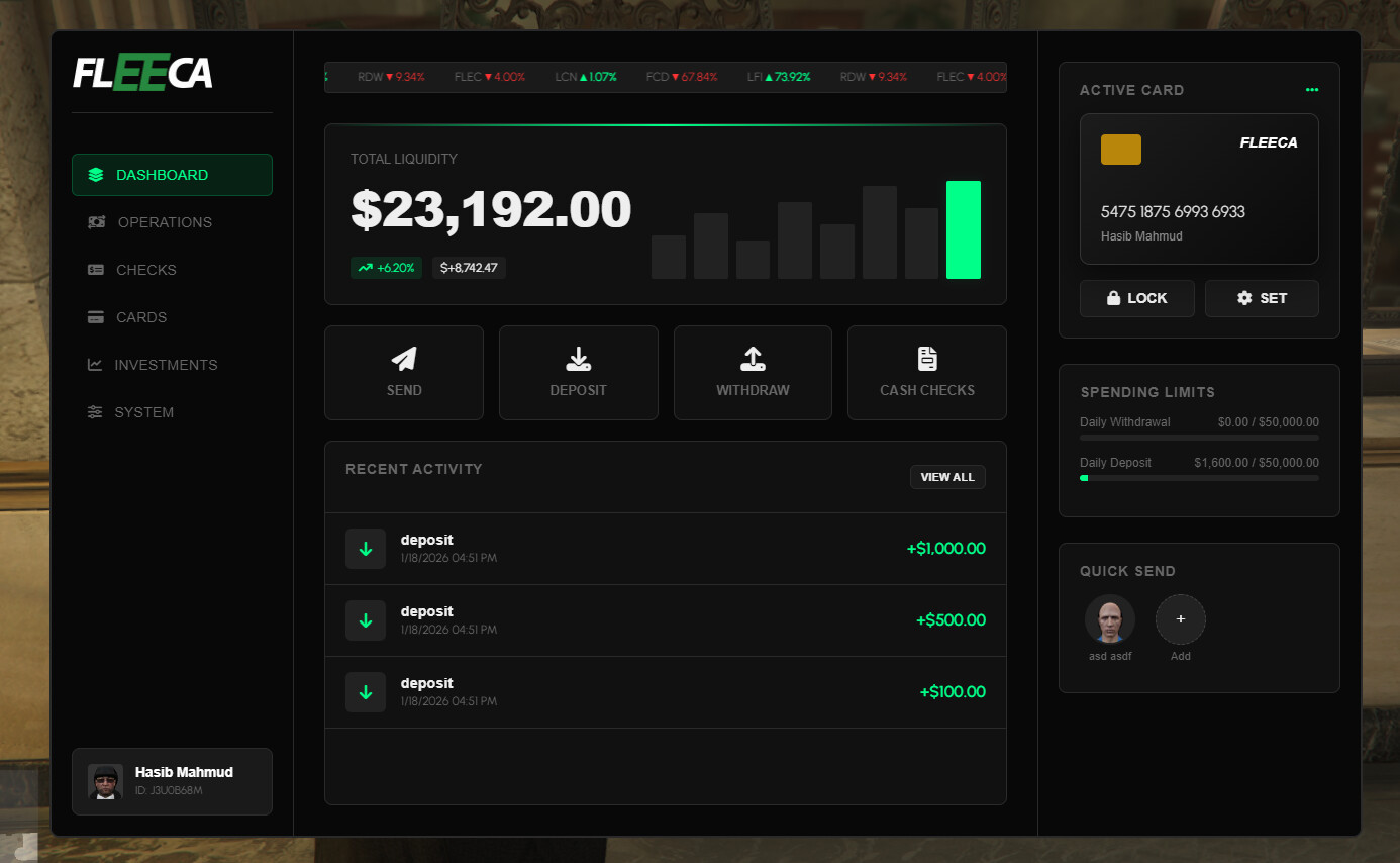 Ultimate Banking System | Cards, Invoices, Checks & Investments - FiveM ...