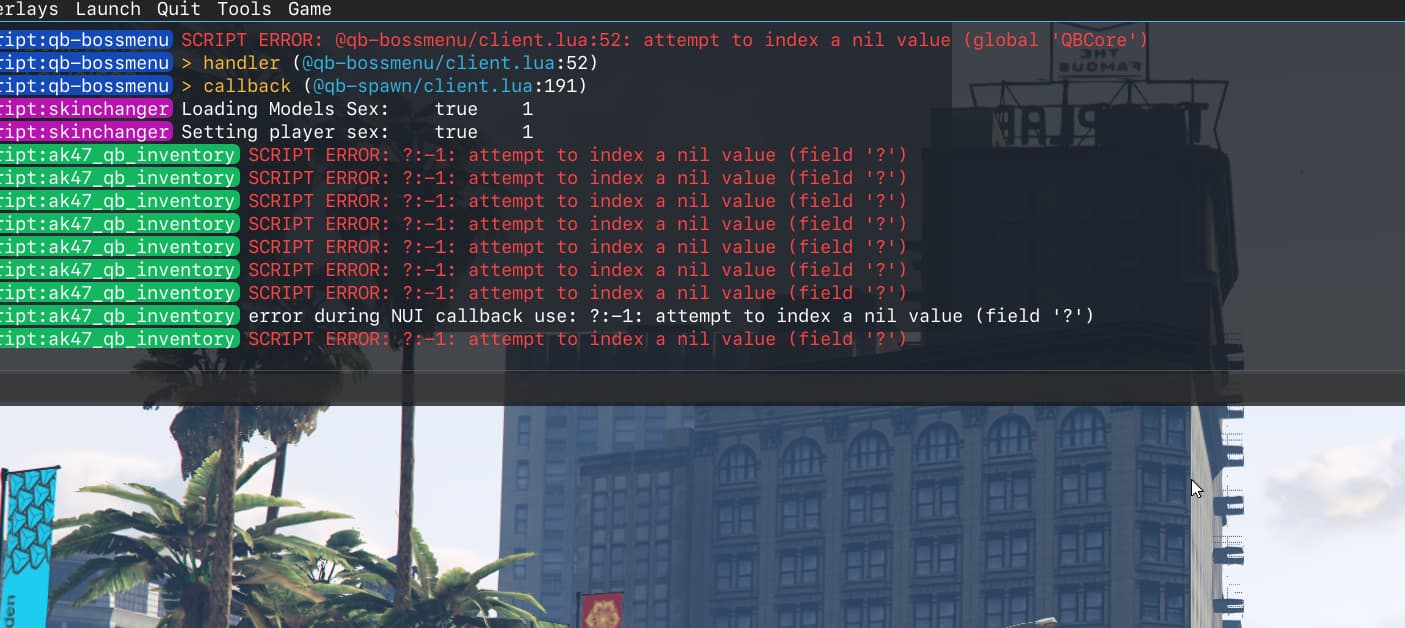 Attempt to index a nil value (global 'QBCore') - Page 4 - QBCore - Cfx ... Attempt to index a nil value (global 'QBCore') - Page 4 - QBCore - Cfx ...