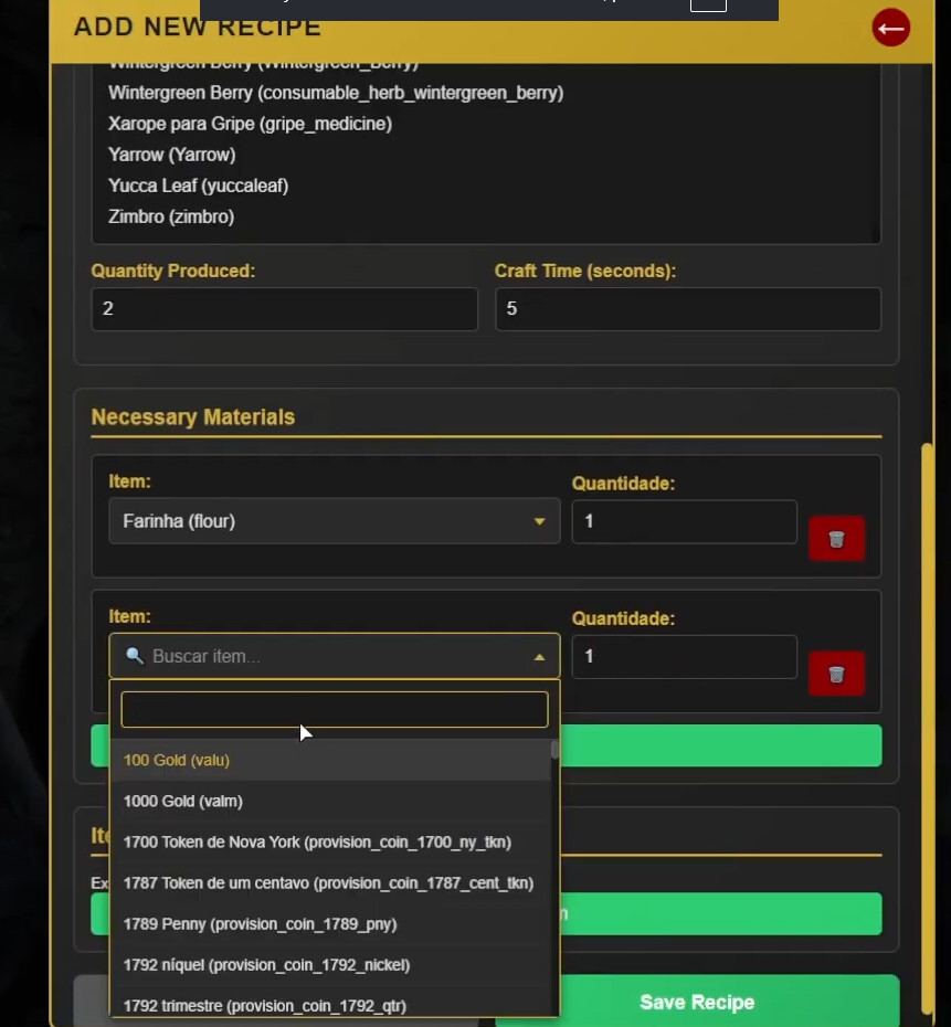 Farpax Craft Book - Advanced Crafting System for RedM/FiveM - RedM ...