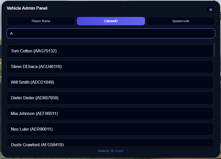Vehicle Admin Panel - FiveM Releases - Cfx.re Community