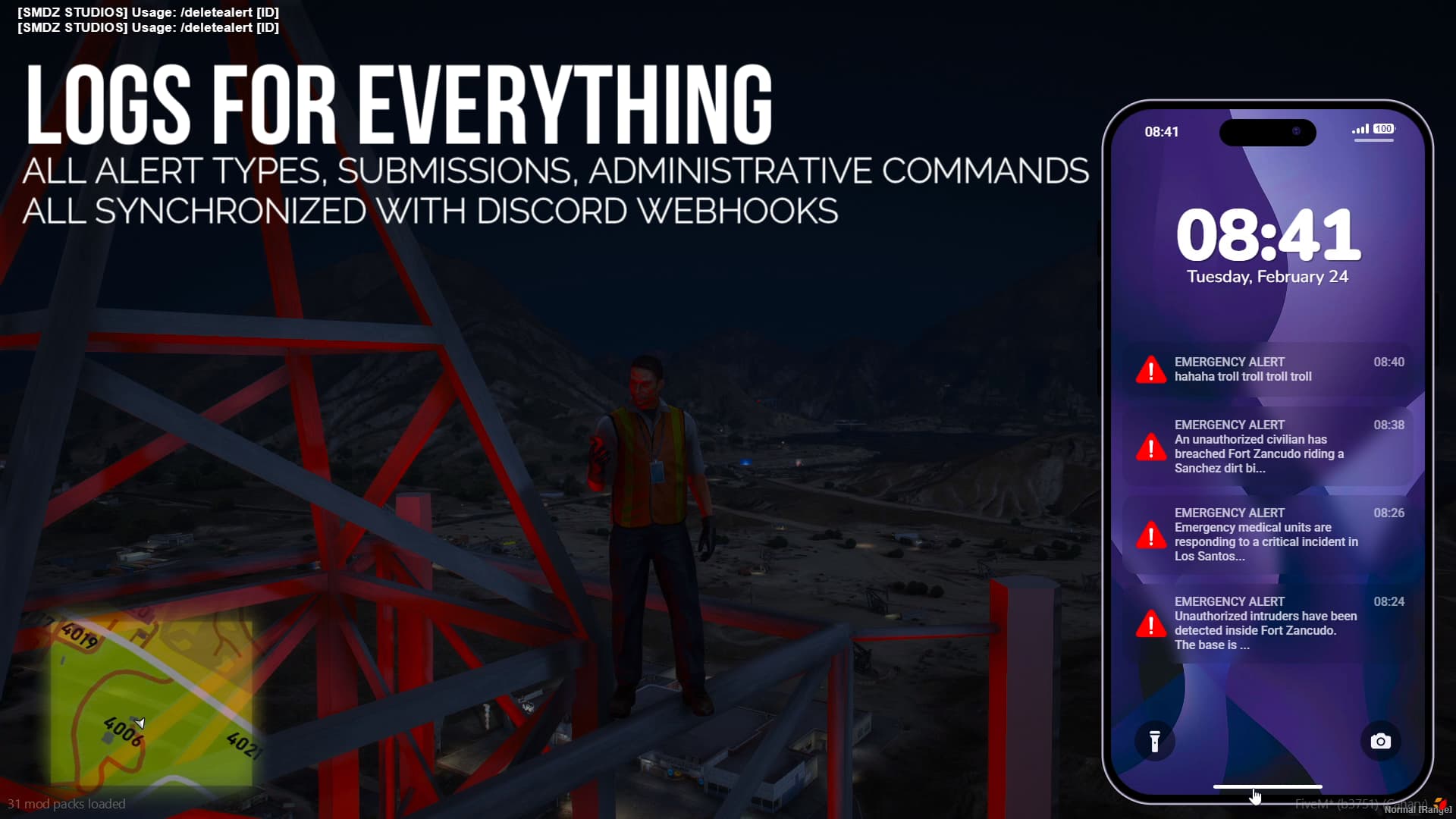 [PAID] SMDZ Emergency Alerts APP LB Phone (Based on IRL) - FiveM ...