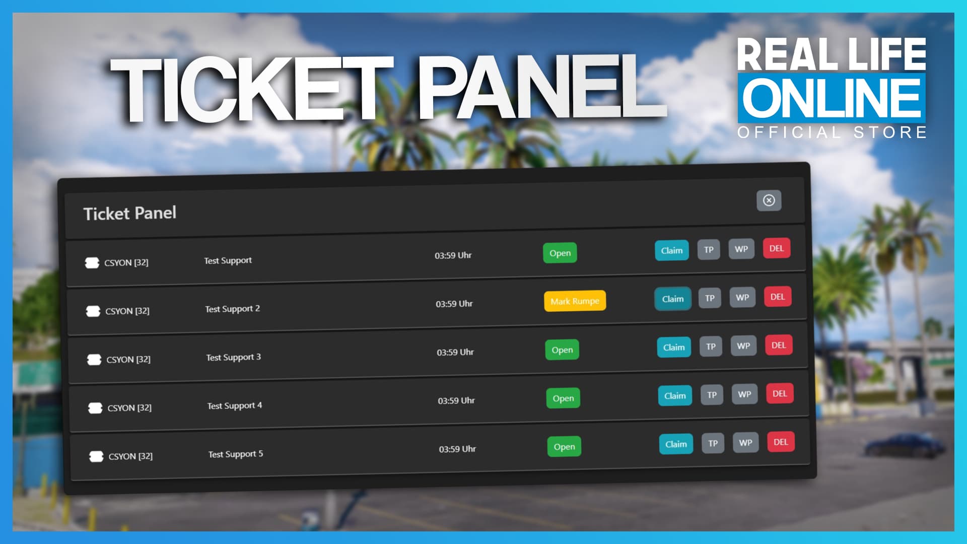 [FREE] [ESX] - RLO Ticketpanel - FiveM Releases - Cfx.re Community