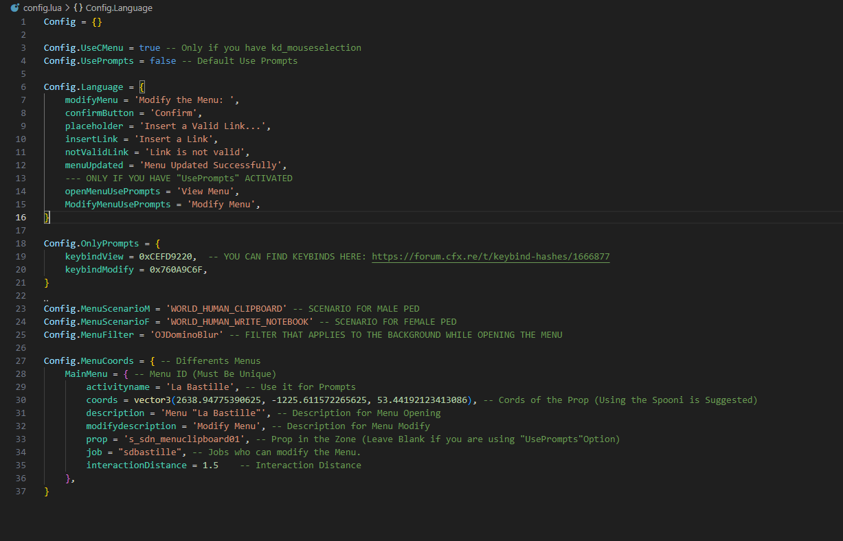 🥄 Product Catalogs and Menus | [VORP Only] - RedM Releases - Cfx.re ...
