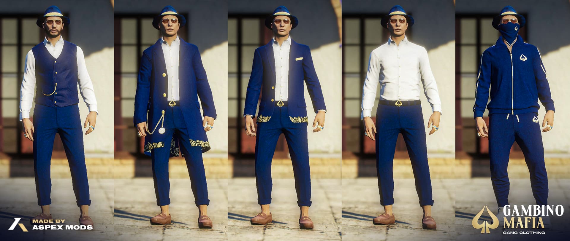 🧭 Gambino Mafia Gang | Custom Clothing | Lore Friendly [PAID][CLOTH ...