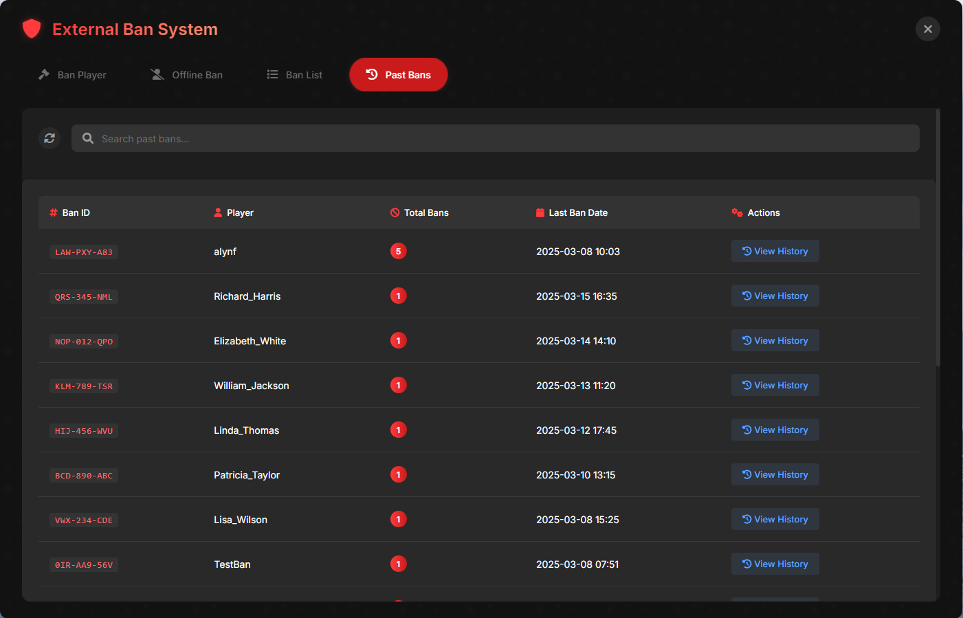 [ESX/QB/STANDALONE] Advanced Ban System - FiveM Releases - Cfx.re Community