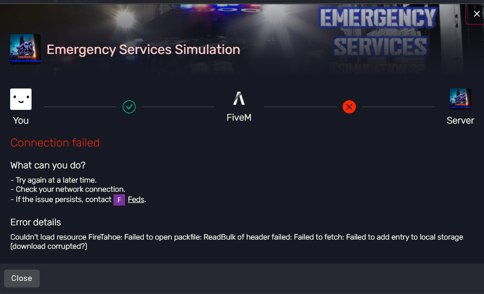 Server Joining issues - FiveM Client Support - Cfx.re Community