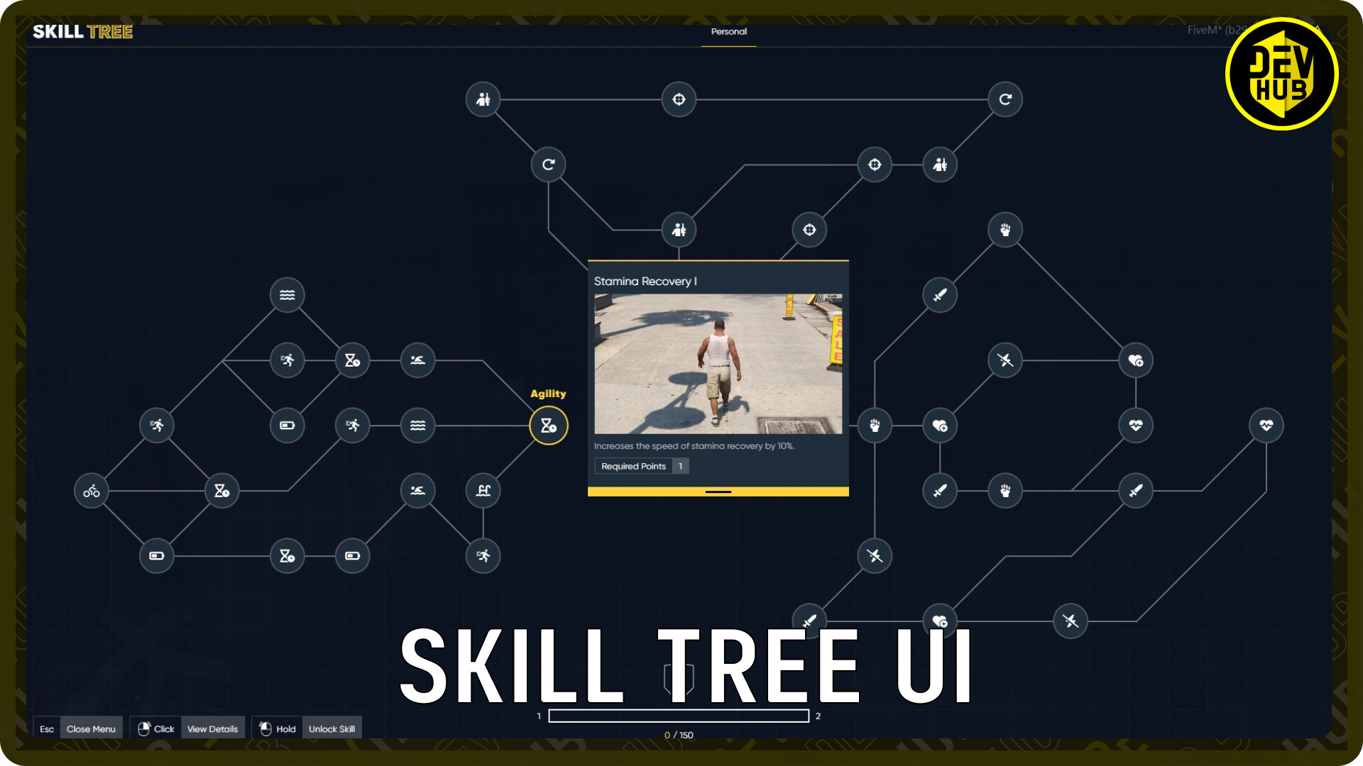 [STANDALONE/ESX/QB] Skill Tree - FiveM Releases - Cfx.re Community
