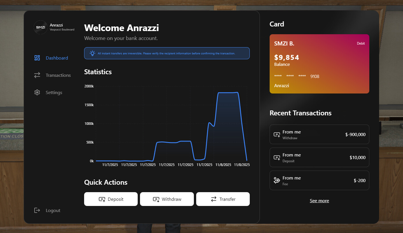 Advanced Banking System - FiveM Releases - Cfx.re Community