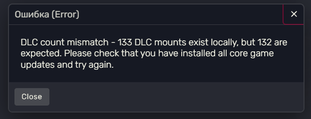 Dlc Count Mismatch 130 Dlc Mounts Exist Locally But 132 Are Expected Please Check That You 