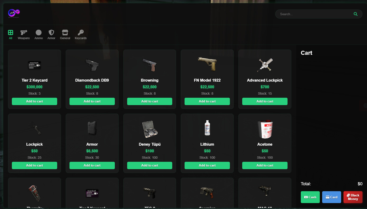 Blackmarket (Tier / Keycard) - FiveM Releases - Cfx.re Community