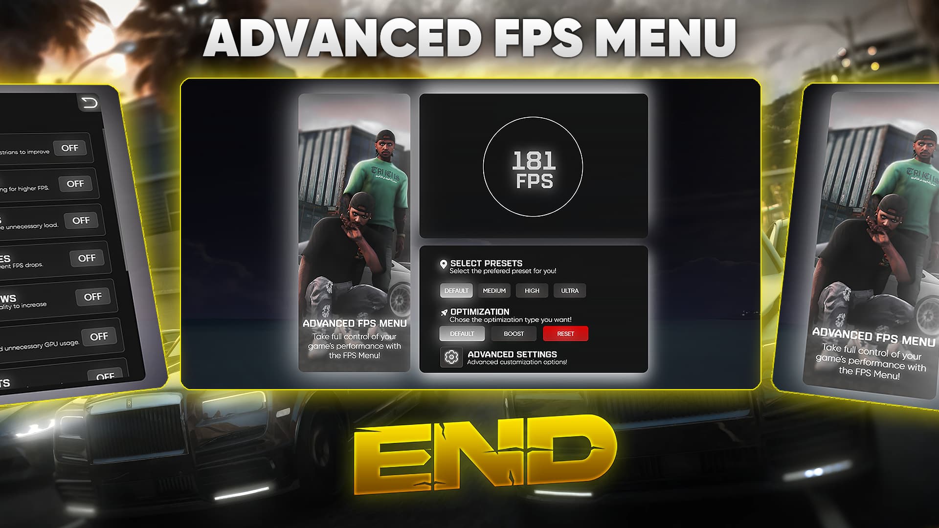 [PAID] END Advanced FPS Menu - NEW FEATURES - FiveM Releases - Cfx.re Community