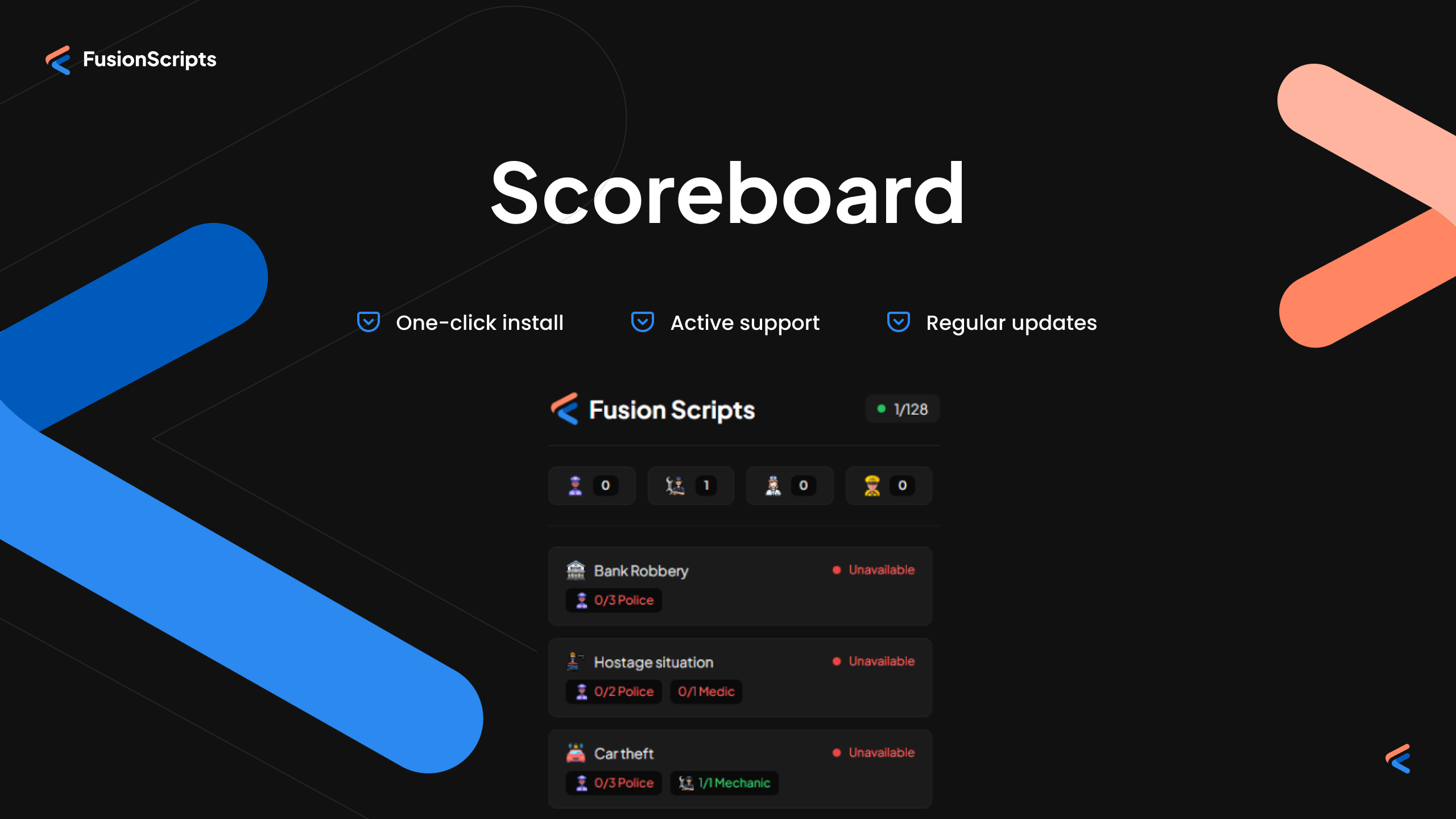 [FREE] Scoreboard with activities [ ESX / QBCore / Qbox - FiveM Releases - Cfx.re Community