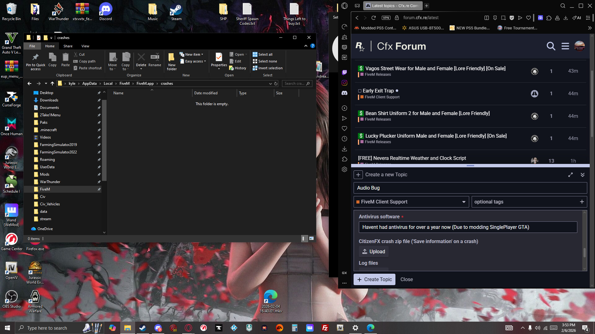Audio Bug - FiveM Client Support - Cfx.re Community