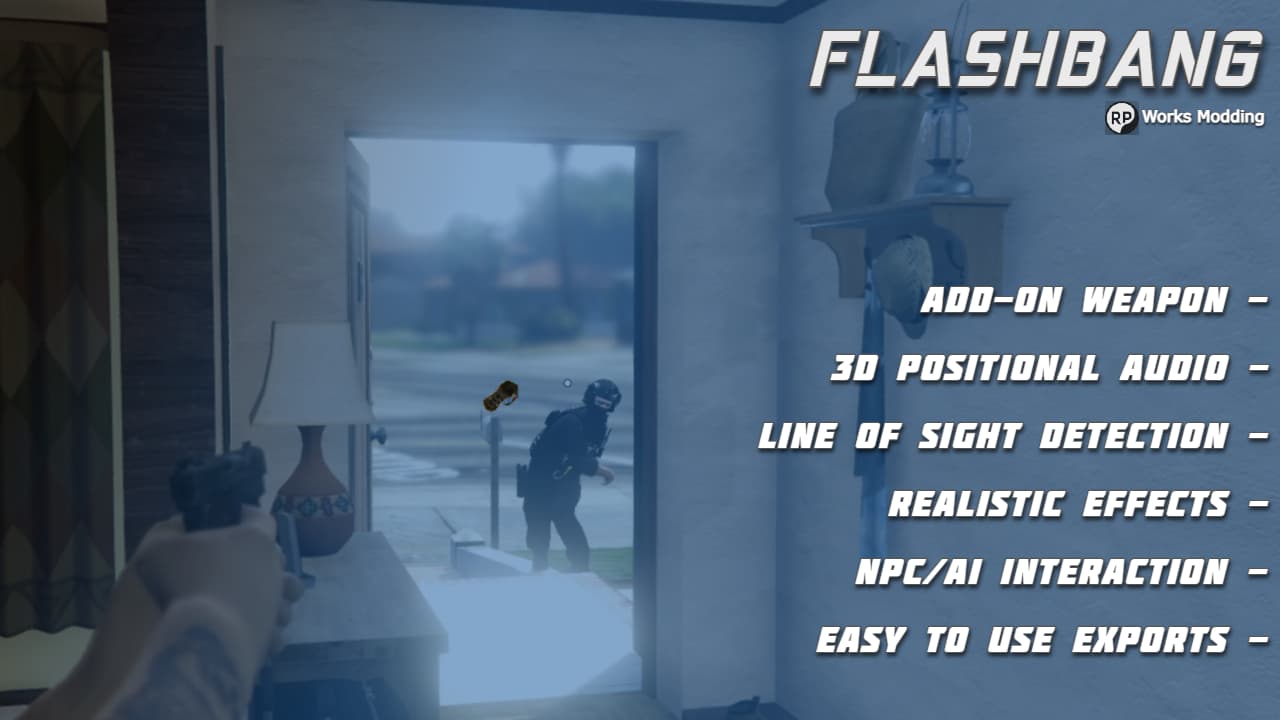 Flashbang Script – Realistic Flashbangs with AI Reactions, 3D Audio, & Visual Effects - FiveM ...