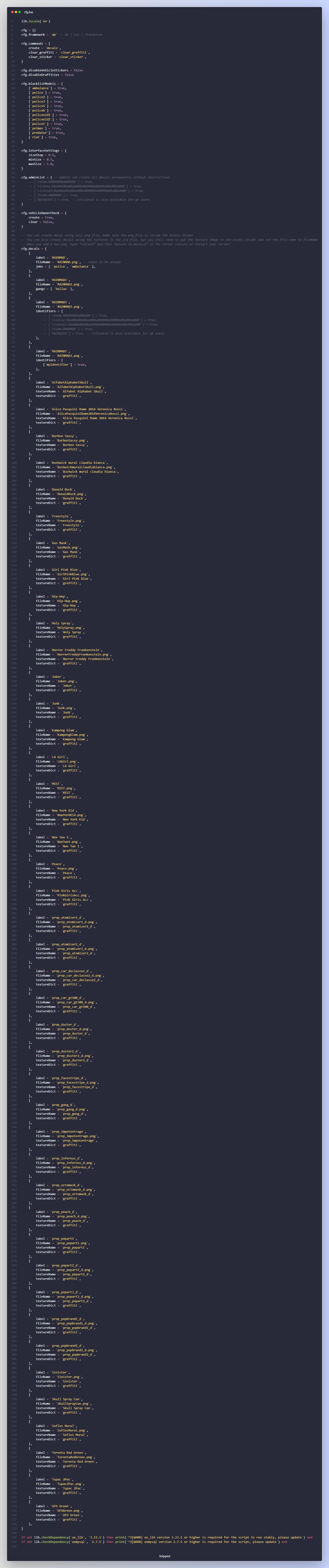 Decal V: Graffiti and Vehicle Sticker - FiveM Search